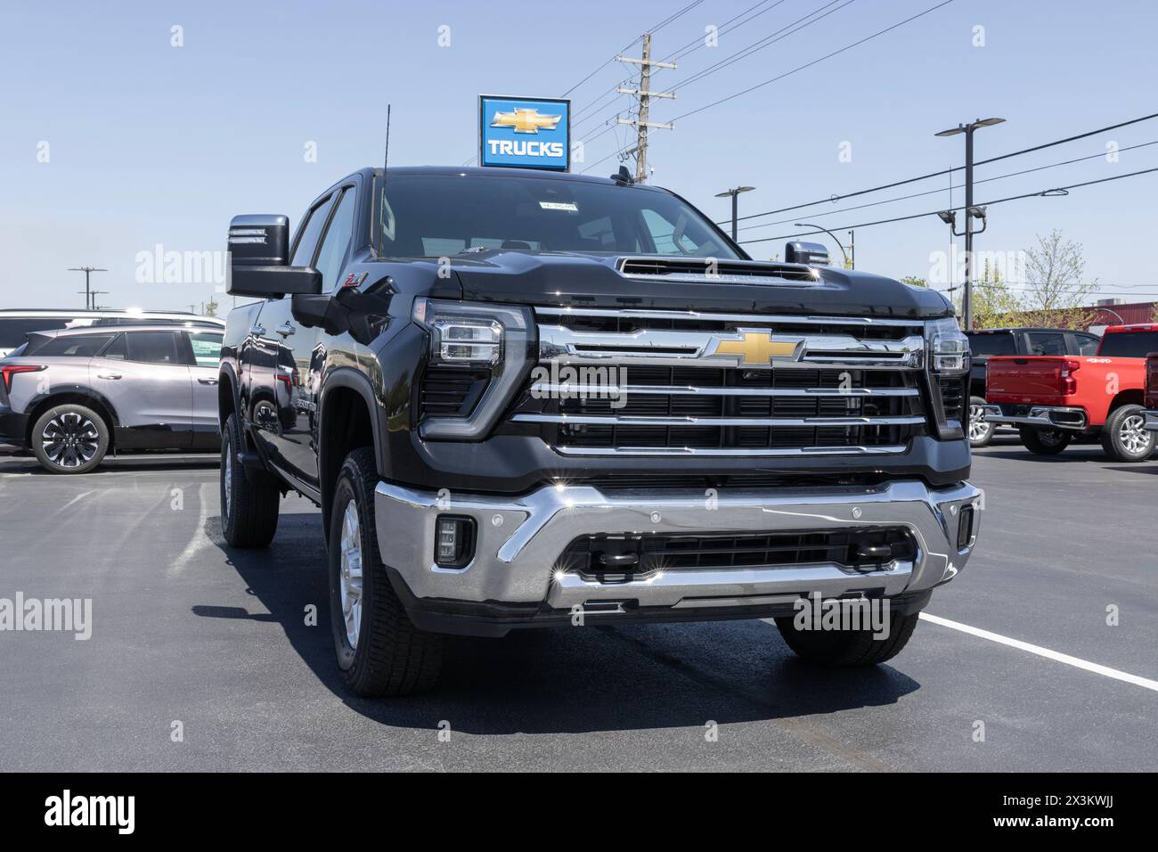 Lafayette - April 25, 2024: Chevrolet Silverado 3500HD SRW Crew Cab LTZ ...