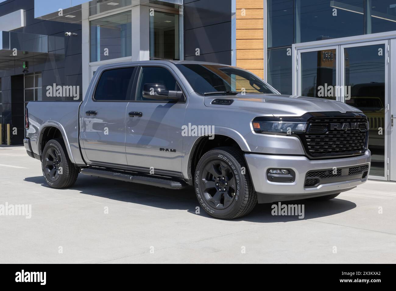 Lafayette - April 25, 2024: Ram 1500 Big Horn Crew Cab 4X4 display. Ram ...