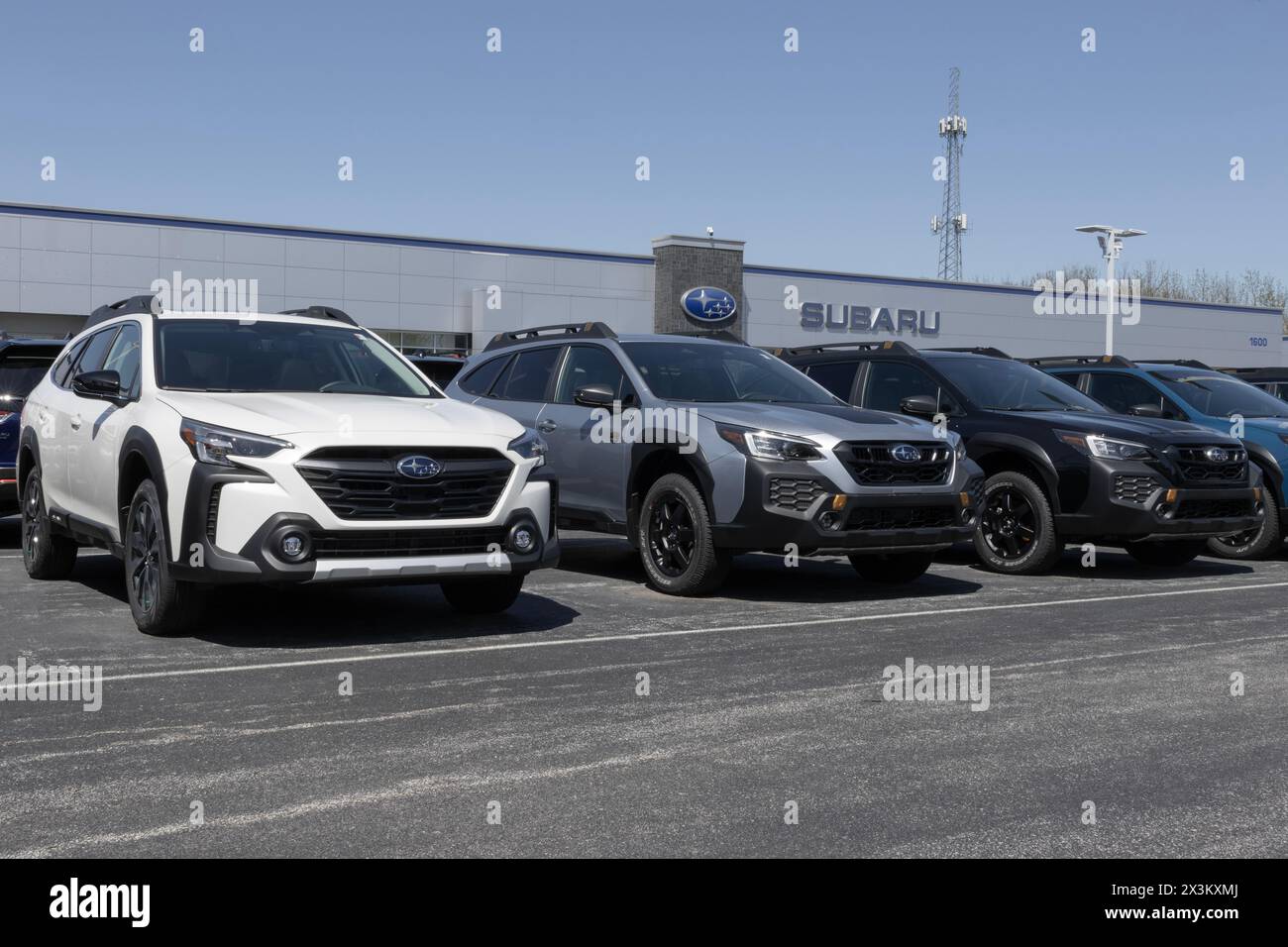 Lafayette - April 25, 2024: Subaru SUV and car dealership. Subaru ...