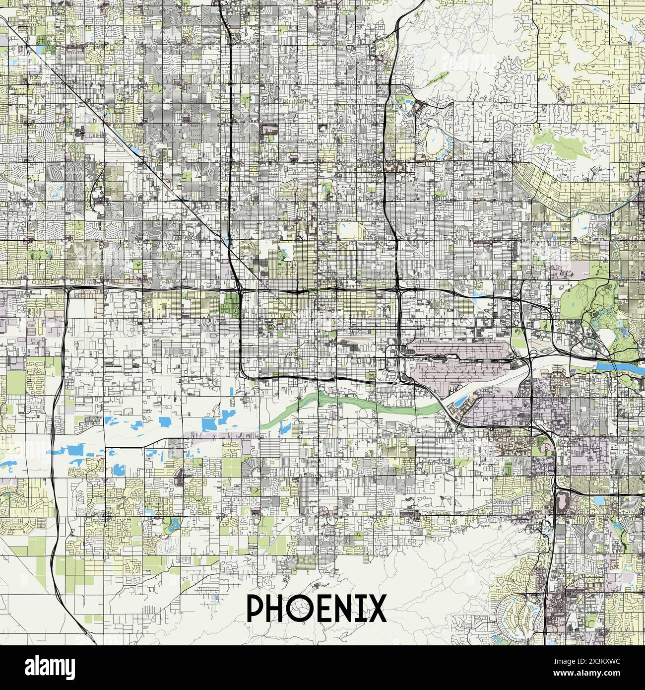 Arizona map typography Stock Vector Images - Alamy