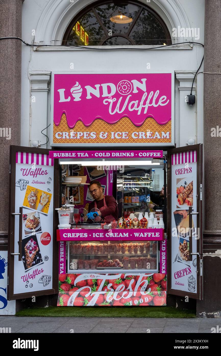 27th April 2024, London - London Waffle Shop, Leicester Square Stock ...