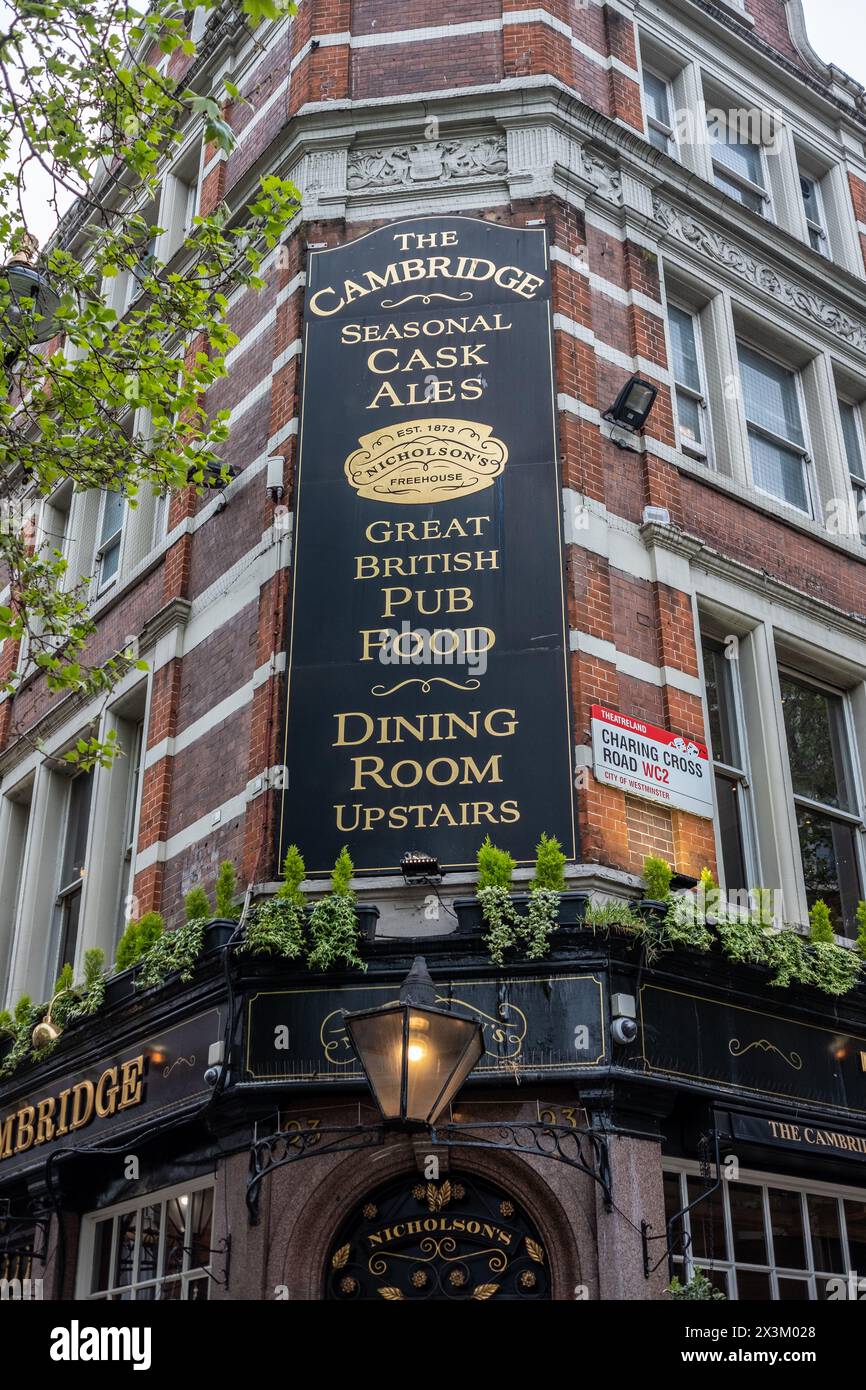 27th April 2024, London. The Cambridge, Leicester Square - London Stock ...
