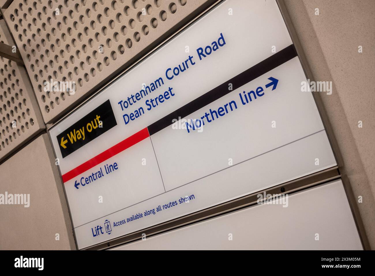 27th April 2024, London - Tottenham Court Road sign - Northern Line ...