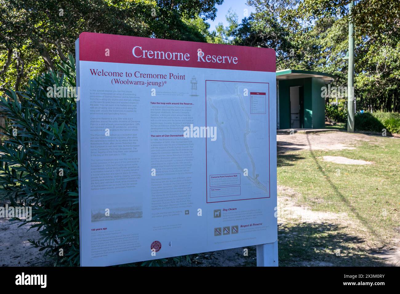Cremorne Point and Cremorne Reserve on the lower north shore of Sydney ...