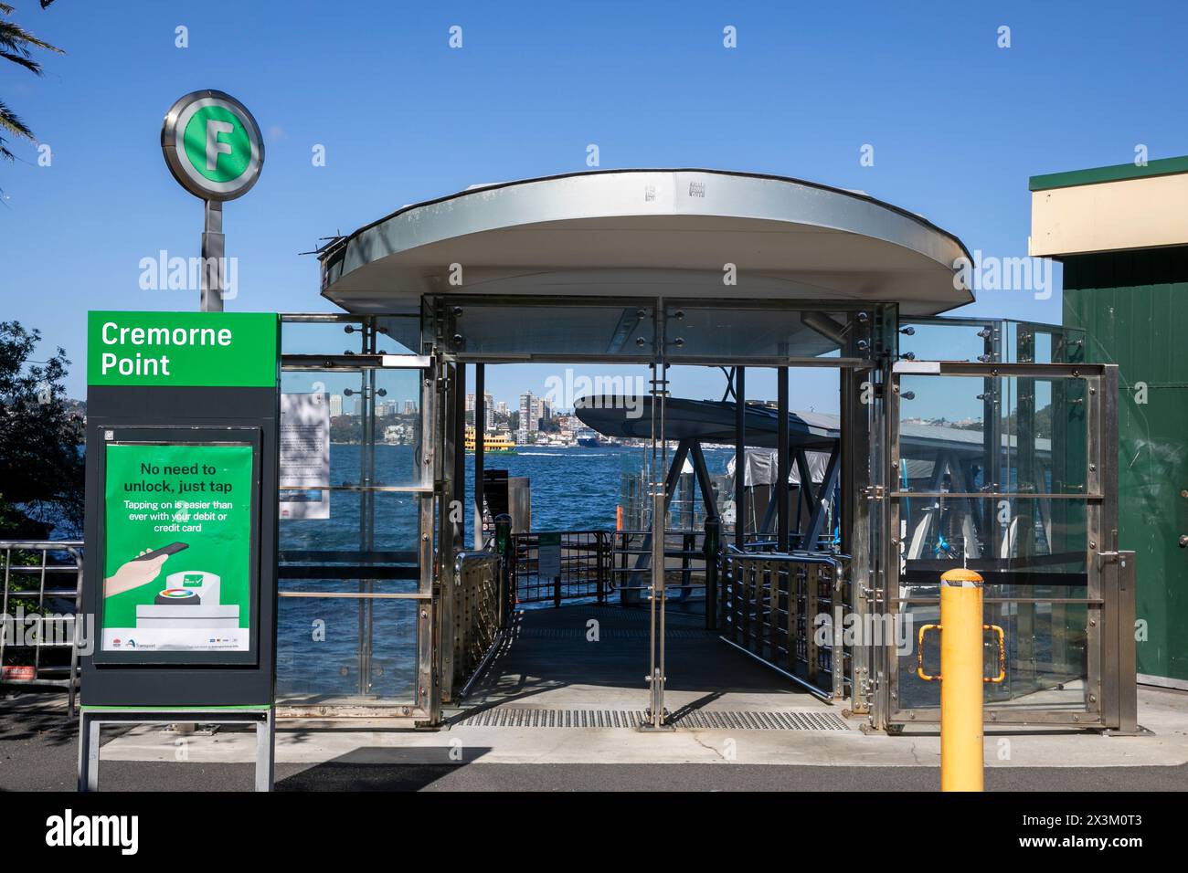 Cremorne Point ferry wharf entrance on Sydney lower north shore,NSW ...