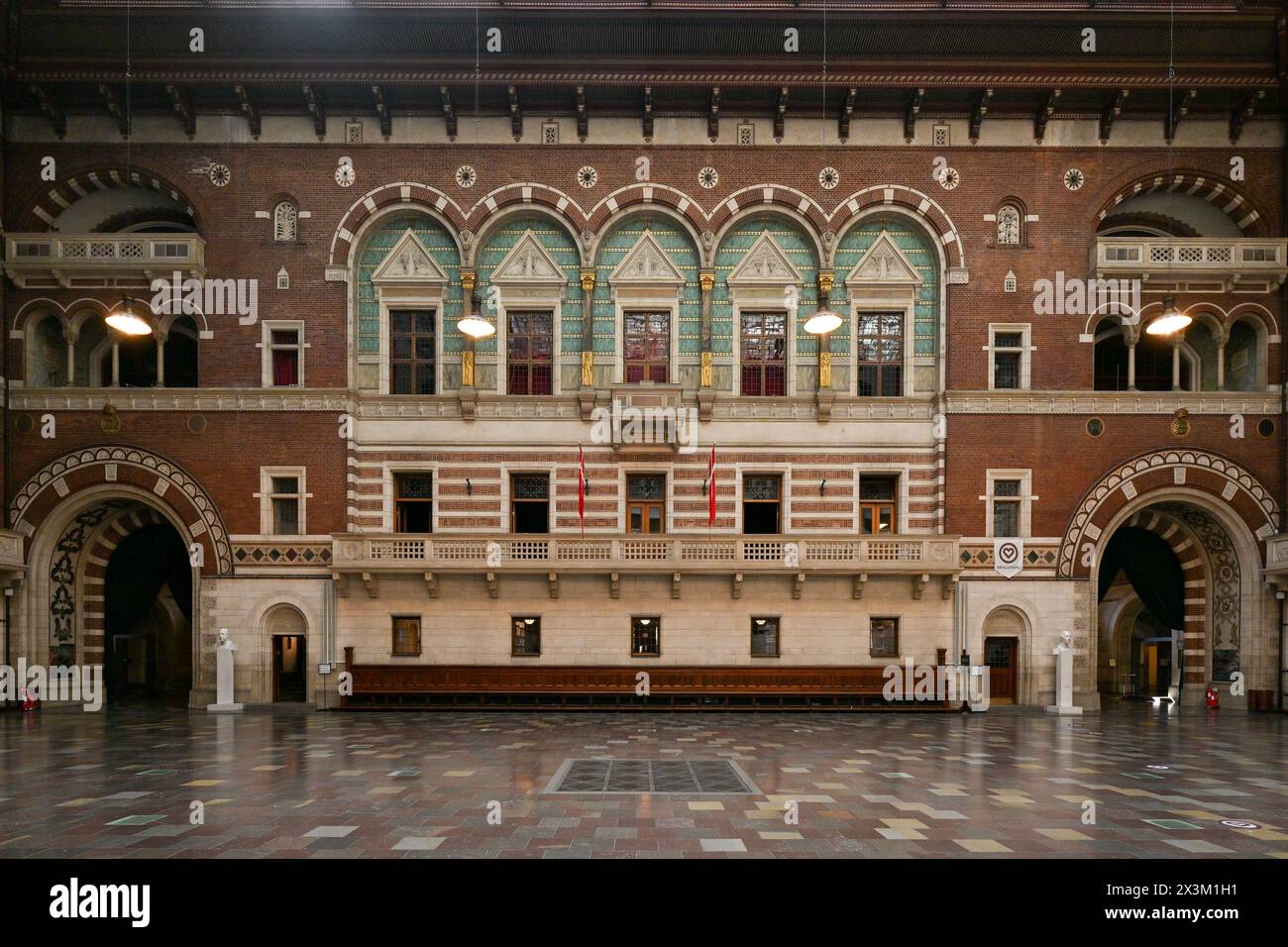 Copenhagen, Denmark - Jul 17, 2023: Copenhagen town hall Interior ...