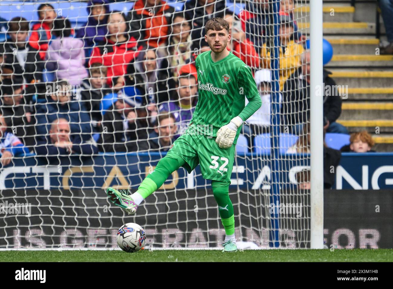 Daniel Grimshaw of Blackpool in action during the Sky Bet League 1 ...