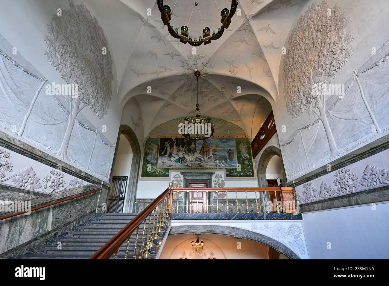Copenhagen, Denmark - Jul 17, 2023: Copenhagen town hall Interior ...