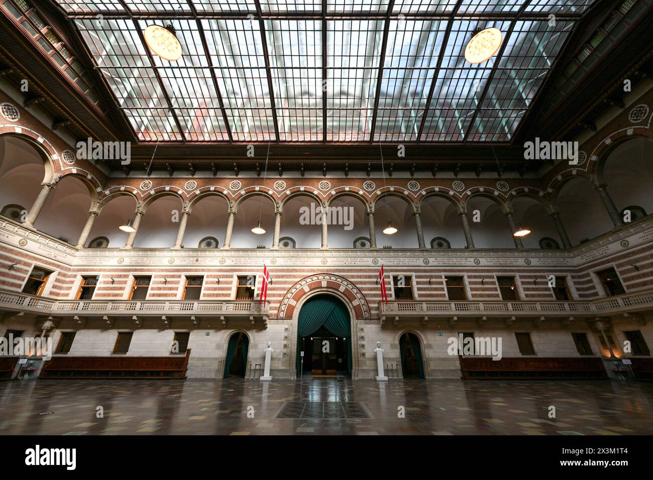 Copenhagen, Denmark - Jul 17, 2023: Copenhagen town hall Interior ...