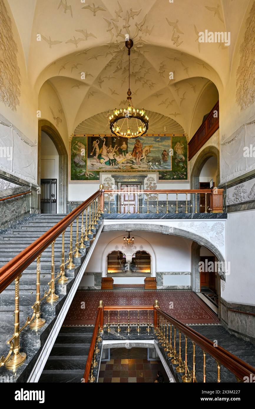 Copenhagen, Denmark - Jul 17, 2023: Copenhagen town hall Interior ...