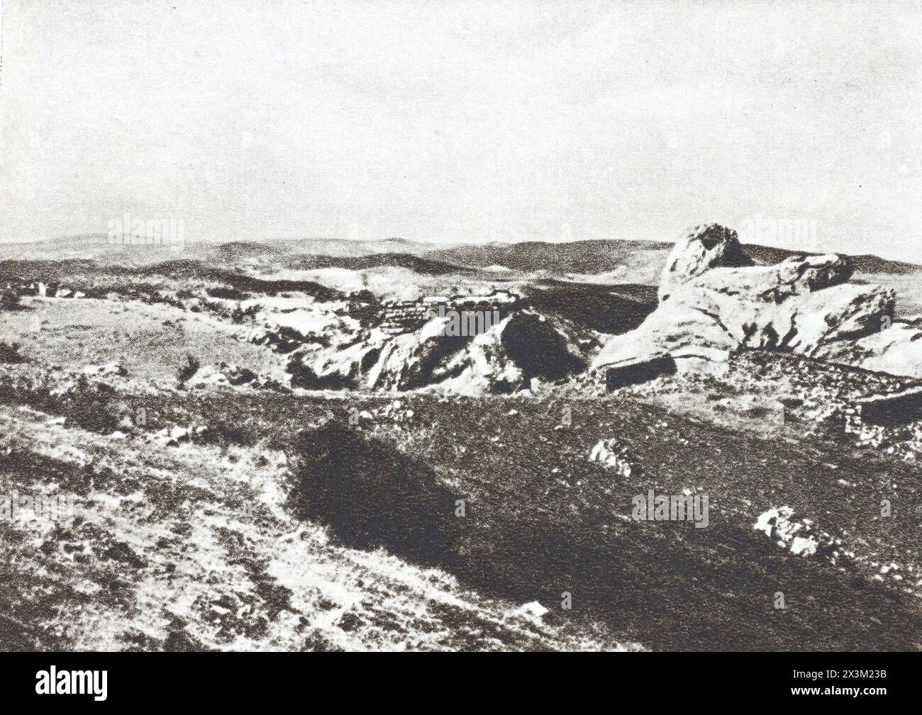 The ruins of the ancient Hittite capital - the city of Hattusash. Photo ...