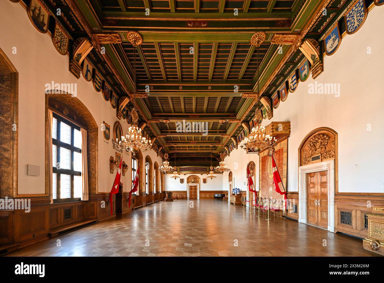 Copenhagen, Denmark - Jul 17, 2023: Copenhagen town hall Interior ...