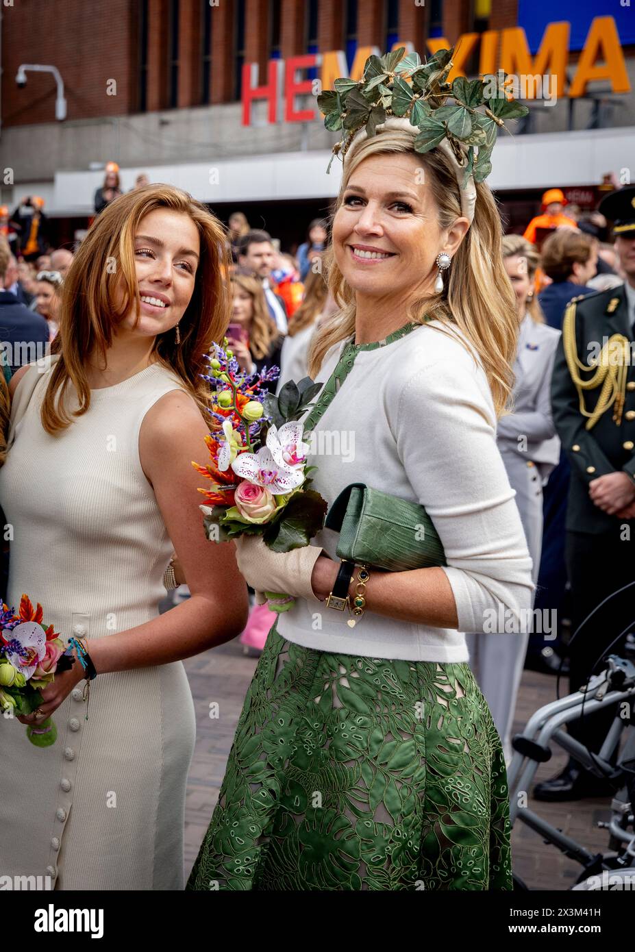 Emmen, Niederlande. 27th Apr, 2024. EMMEN - King Willem-Alexander ...