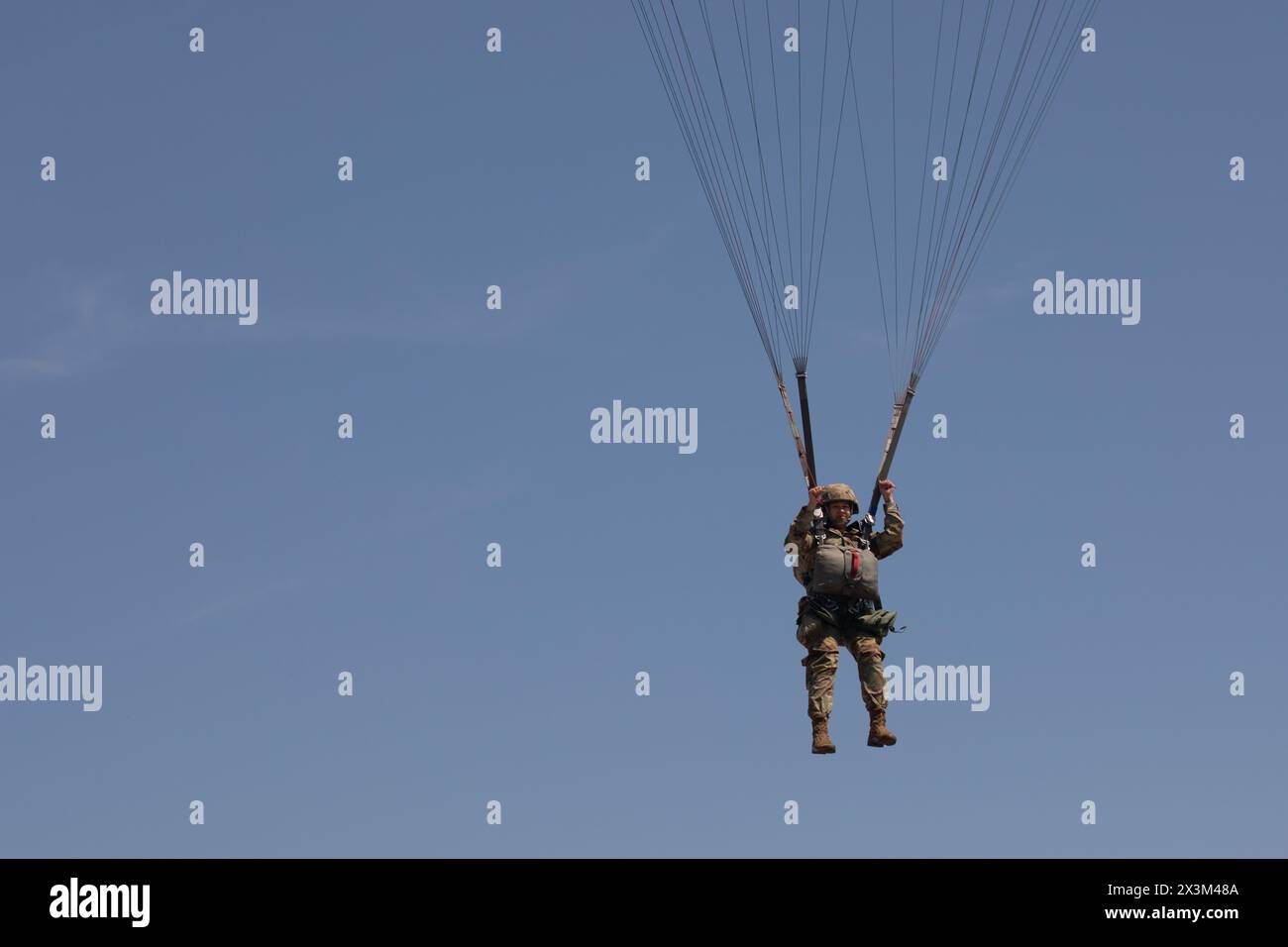 U.S. Army Spc. Kimberly Zavala, a parachute rigger with the Marietta ...