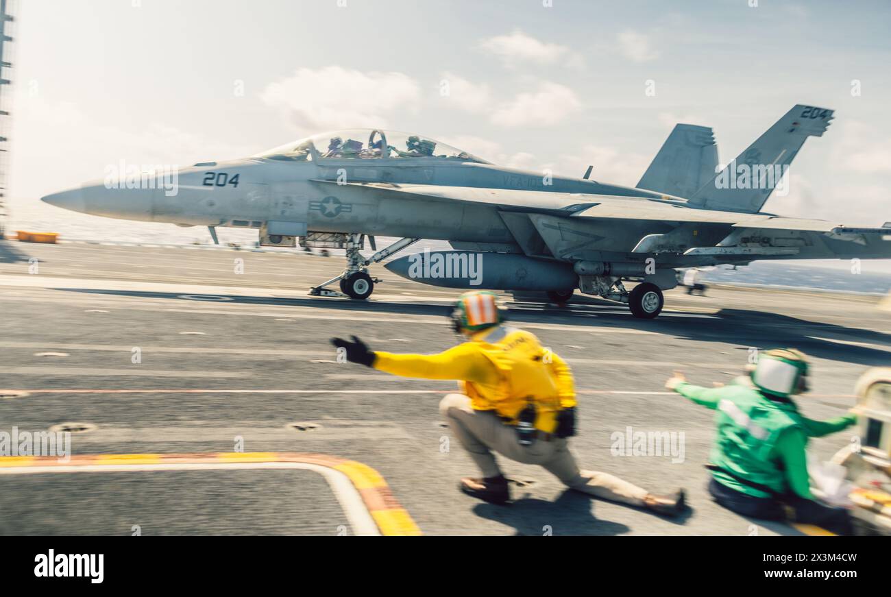 Capt. Tim Waits from Anniston, Alabama, commanding officer of Nimitz ...