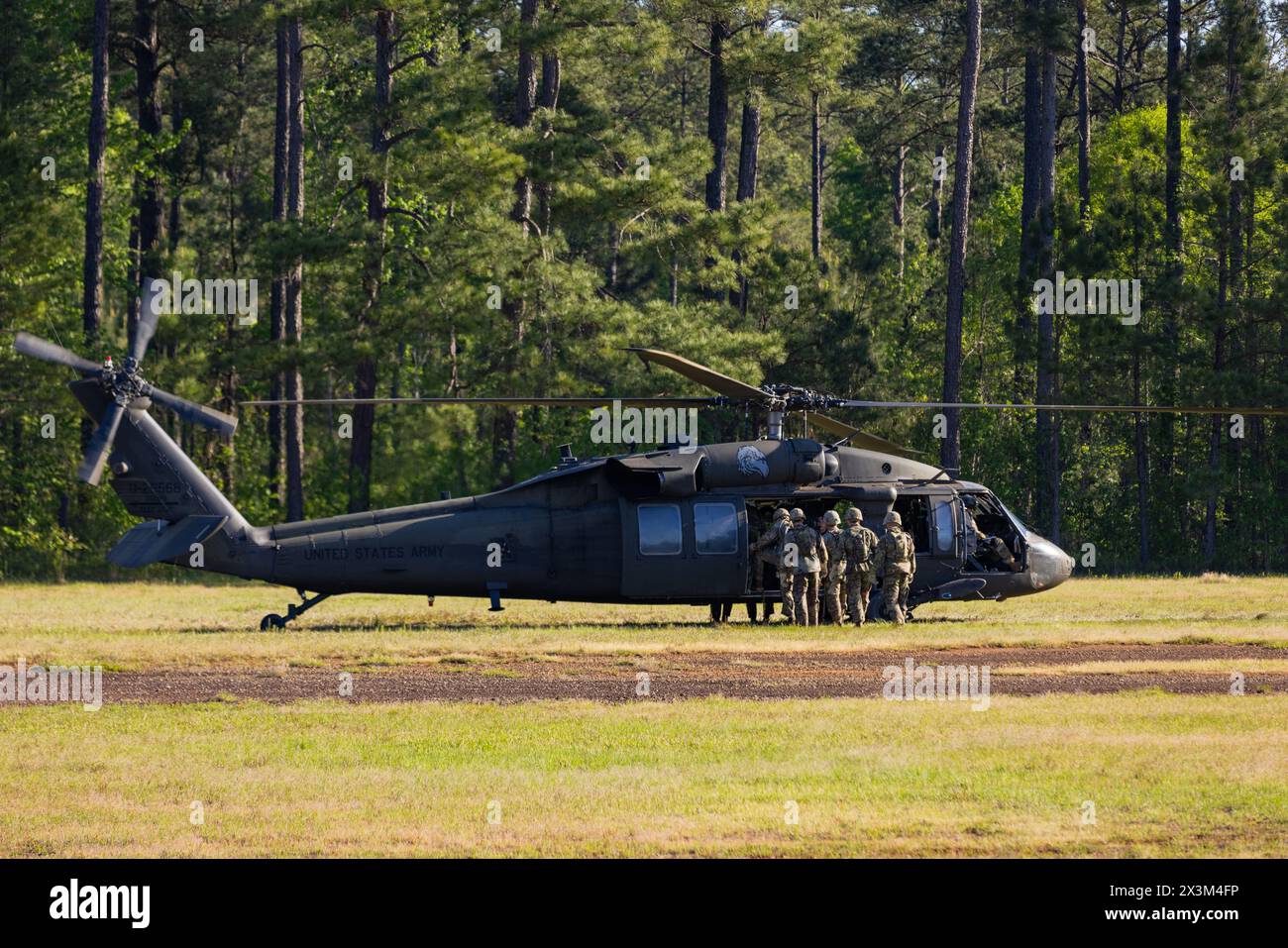 U.S. Soldiers board an UH-60 Black Hawk during the David E. Grange Jr ...