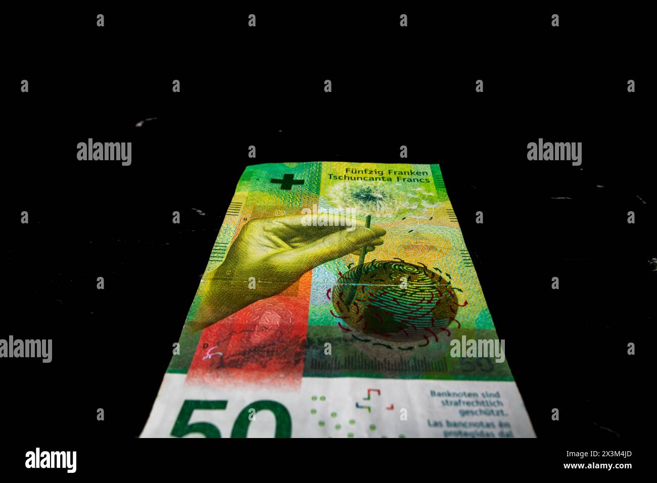 CHF money banknotes, detail photo of swiss franc. Swiss Franc currency ...