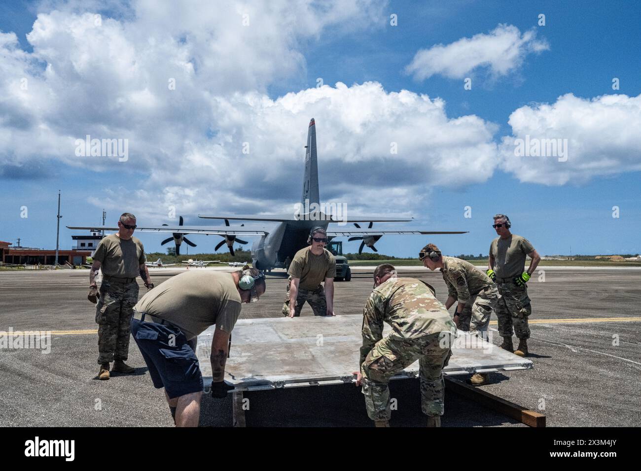 U.S. Air Force aerial porters from the 176th Logistics Readiness ...