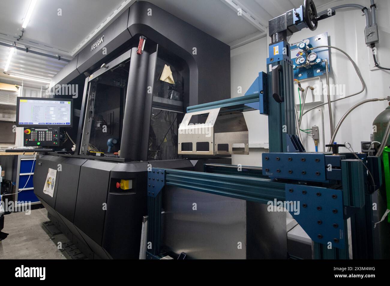 ADDiTEC’s ElemX™ 3D liquid metal printer sits inside a twenty-foot self ...