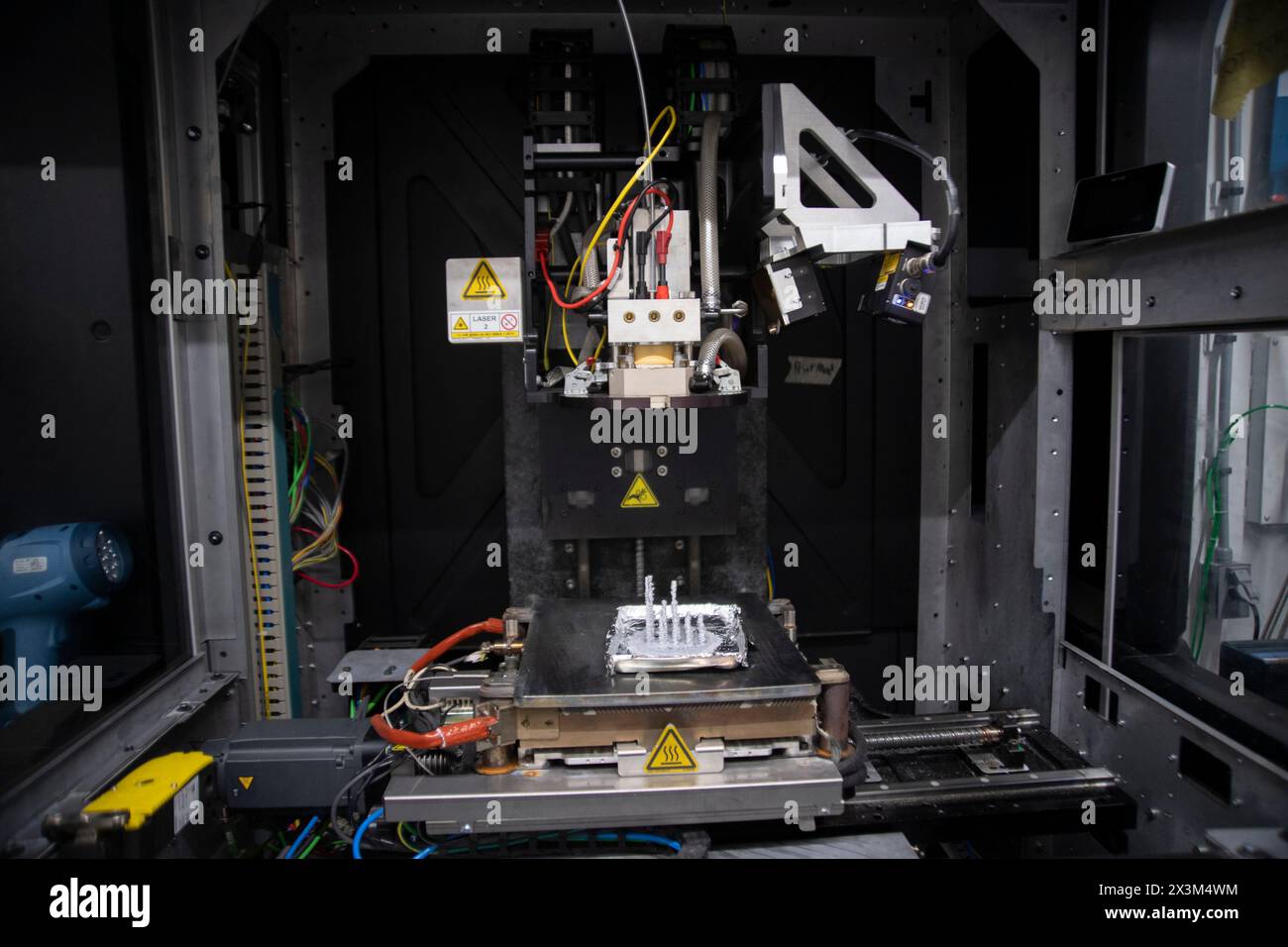 ADDiTEC’s ElemX™ 3D liquid metal printer performs a test print onboard ...