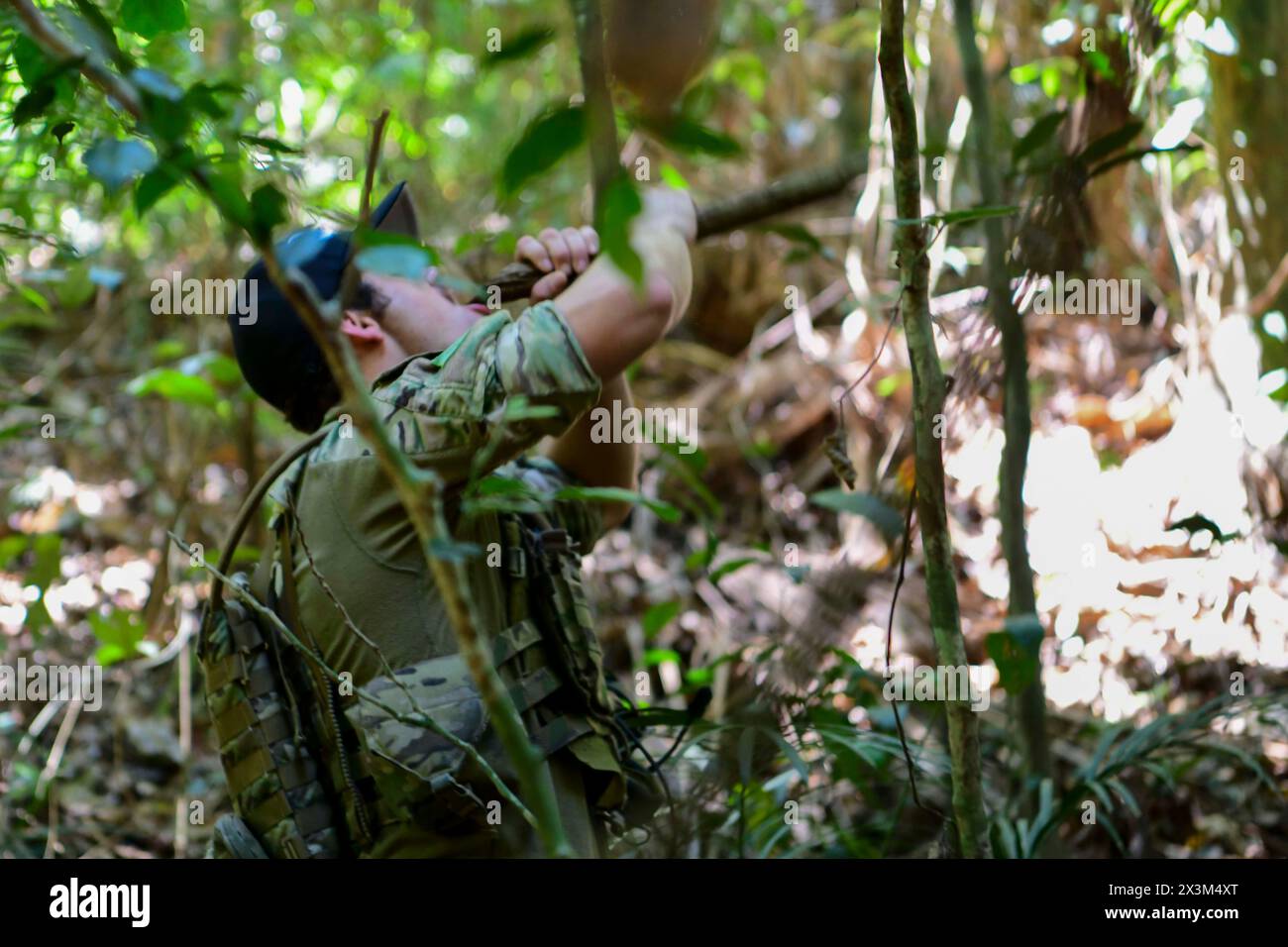 A U.S. Air Force service member assigned to the 353rd Special ...