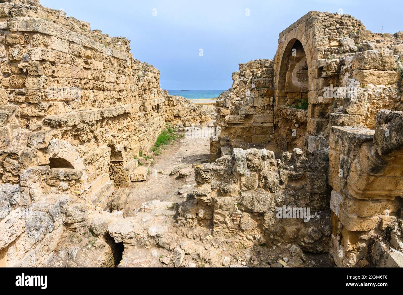 Salamis, Cyprus - April 16, 2024 - Ancient Greek ruins and columns in ...