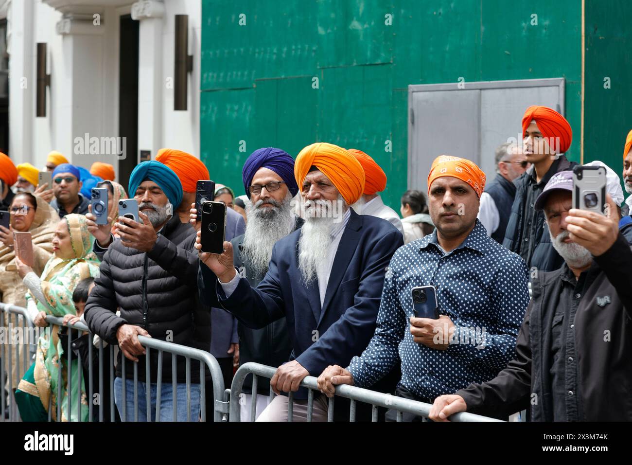 Madison Avenue, New York, USA, April 27, 2024 - Thousands of Sikh Marches in the 2024 Sikh Day ...