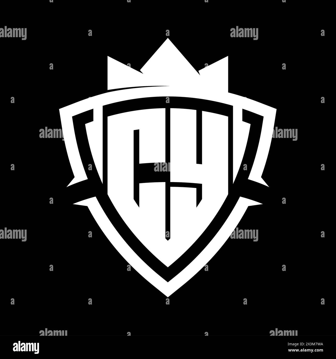 Cy letter logo Black and White Stock Photos & Images - Alamy