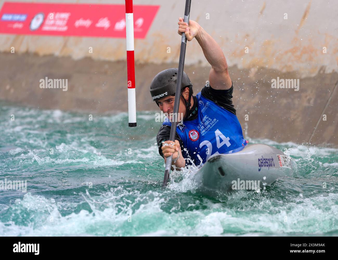 Lane. 27th Apr, 2024. Jordan Sherman competes in the US Olympic Team ...