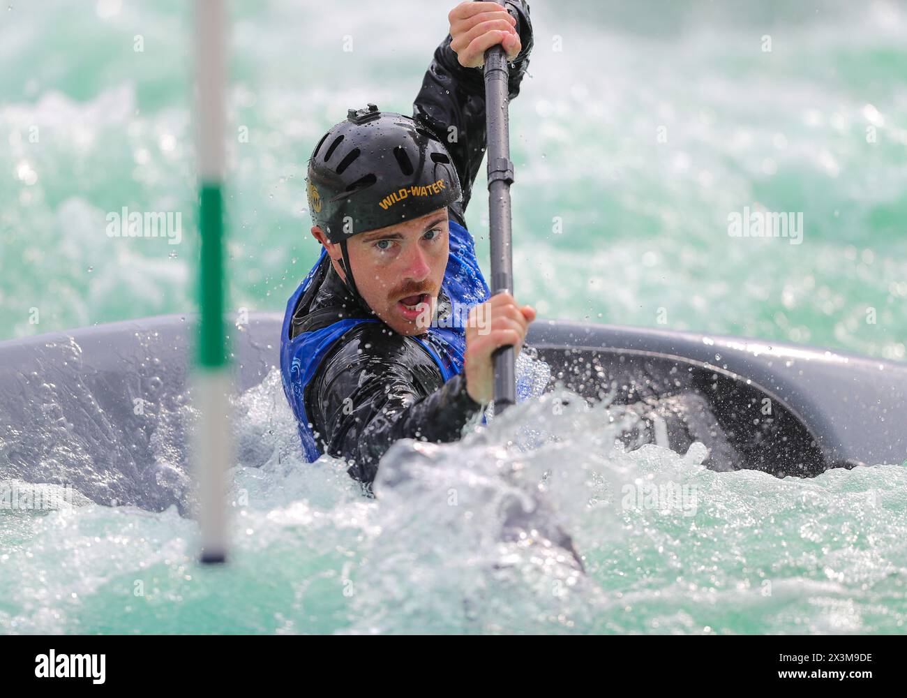 Lane. 27th Apr, 2024. Ethan Watt competes in the US Olympic Team Trials ...