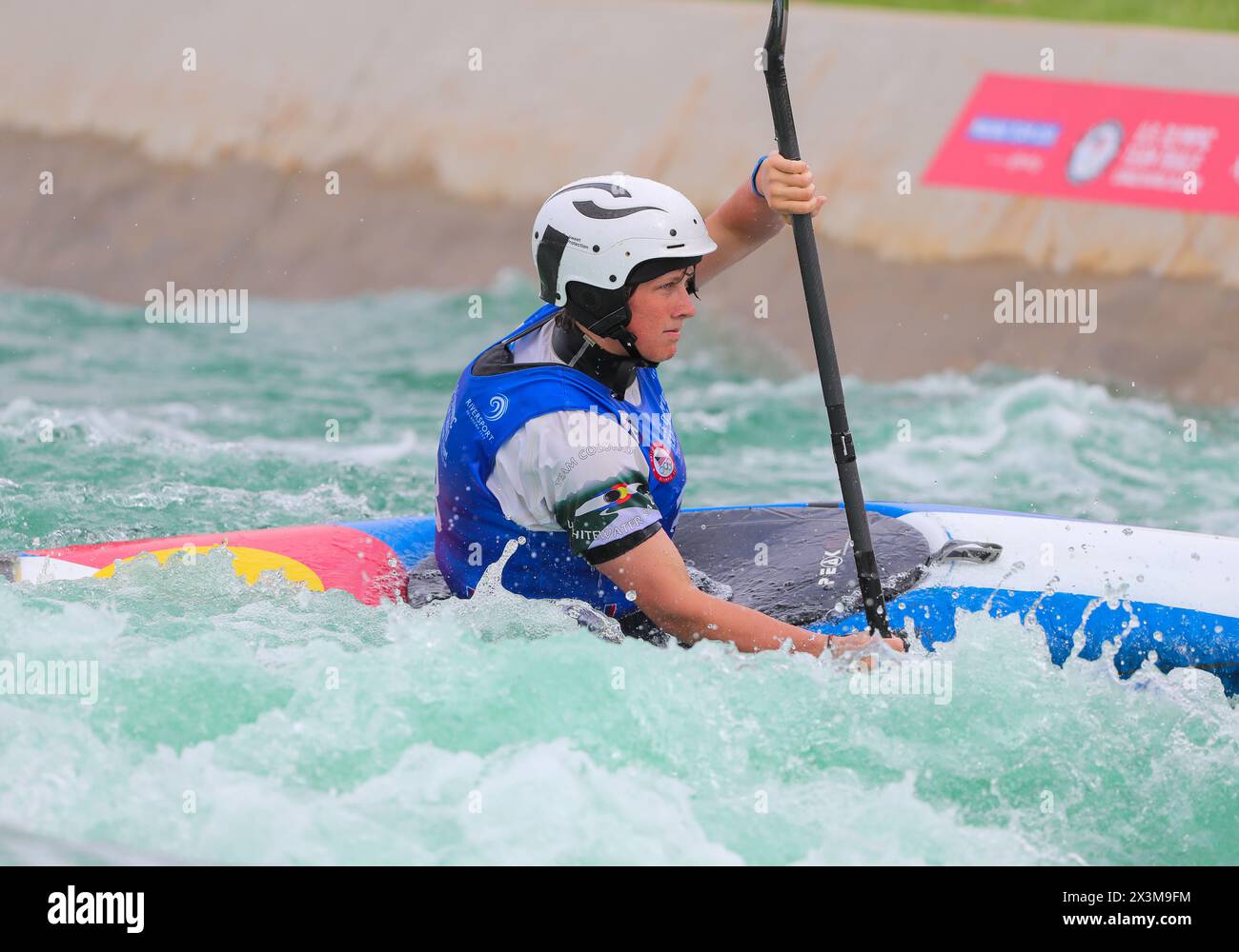 Lane. 27th Apr, 2024. Finn Blackburn competes in the US Olympic Team ...