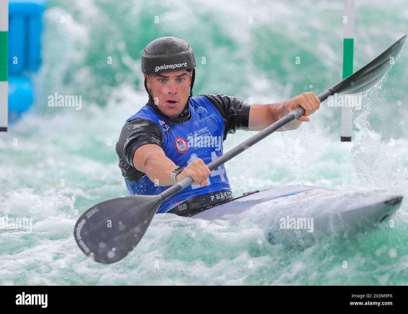 Lane. 27th Apr, 2024. Jordan Sherman competes in the US Olympic Team ...
