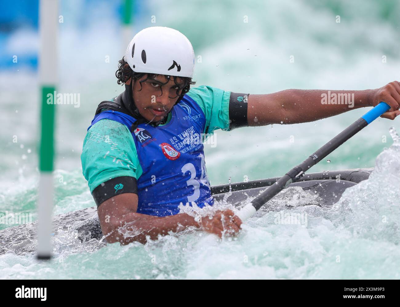 Lane. 27th Apr, 2024. Nikhil Nijhawan competes in the US Olympic Team ...