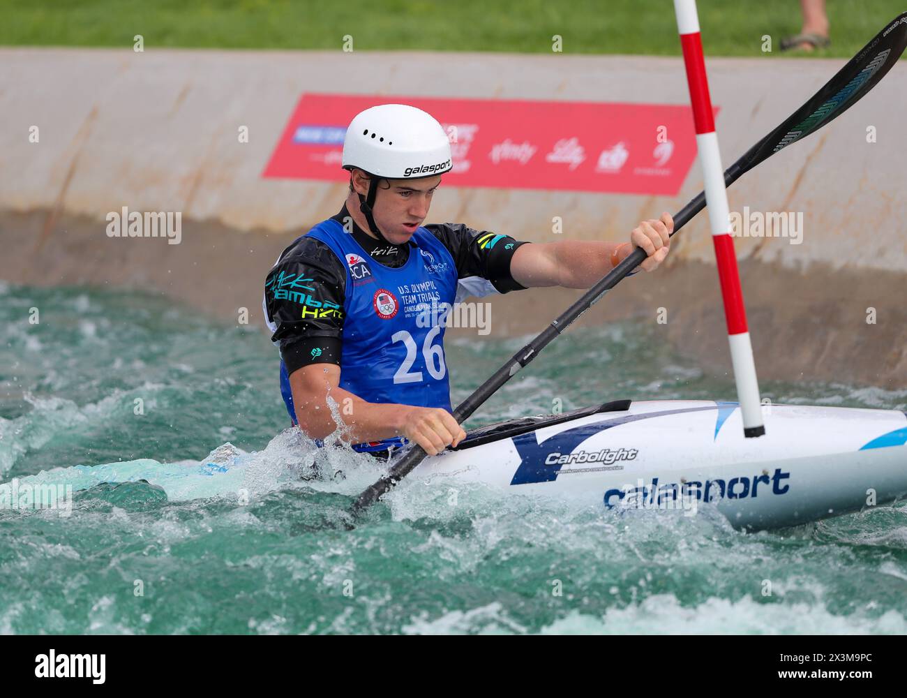 Lane. 27th Apr, 2024. John Coleman Christie-Williams competes in the US ...