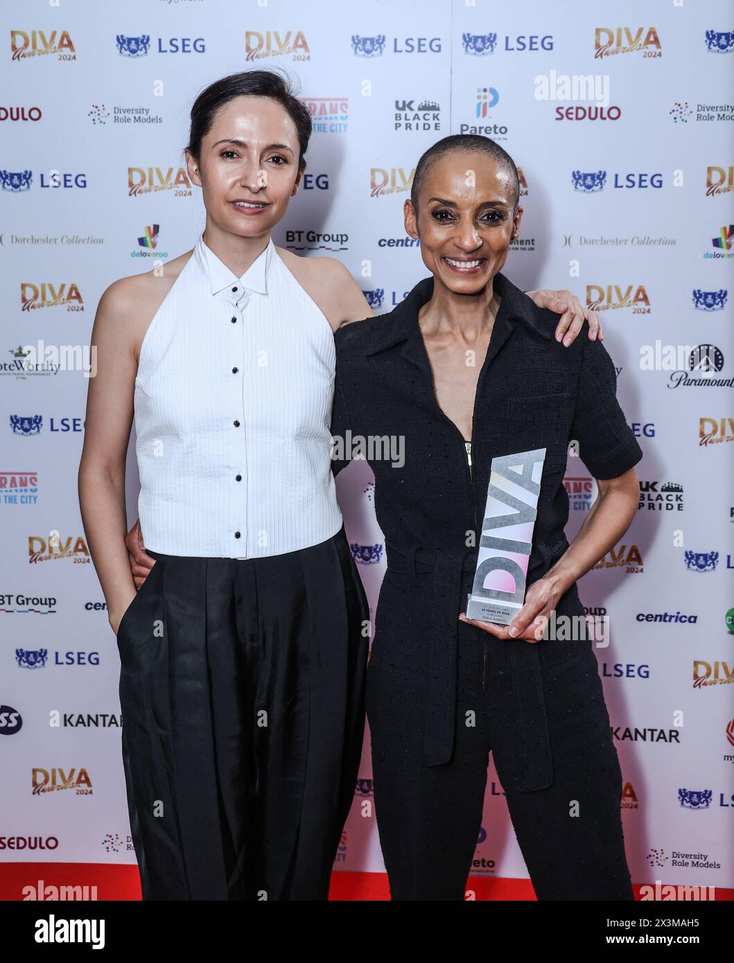 London, UK. 26th Apr, 2024. Kate Holderness and Adele Roberts seen ...