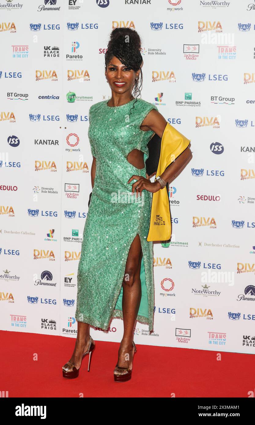 London, UK. 26th Apr, 2024. Sinitta seen attending the DIVA Awards 2024 ...