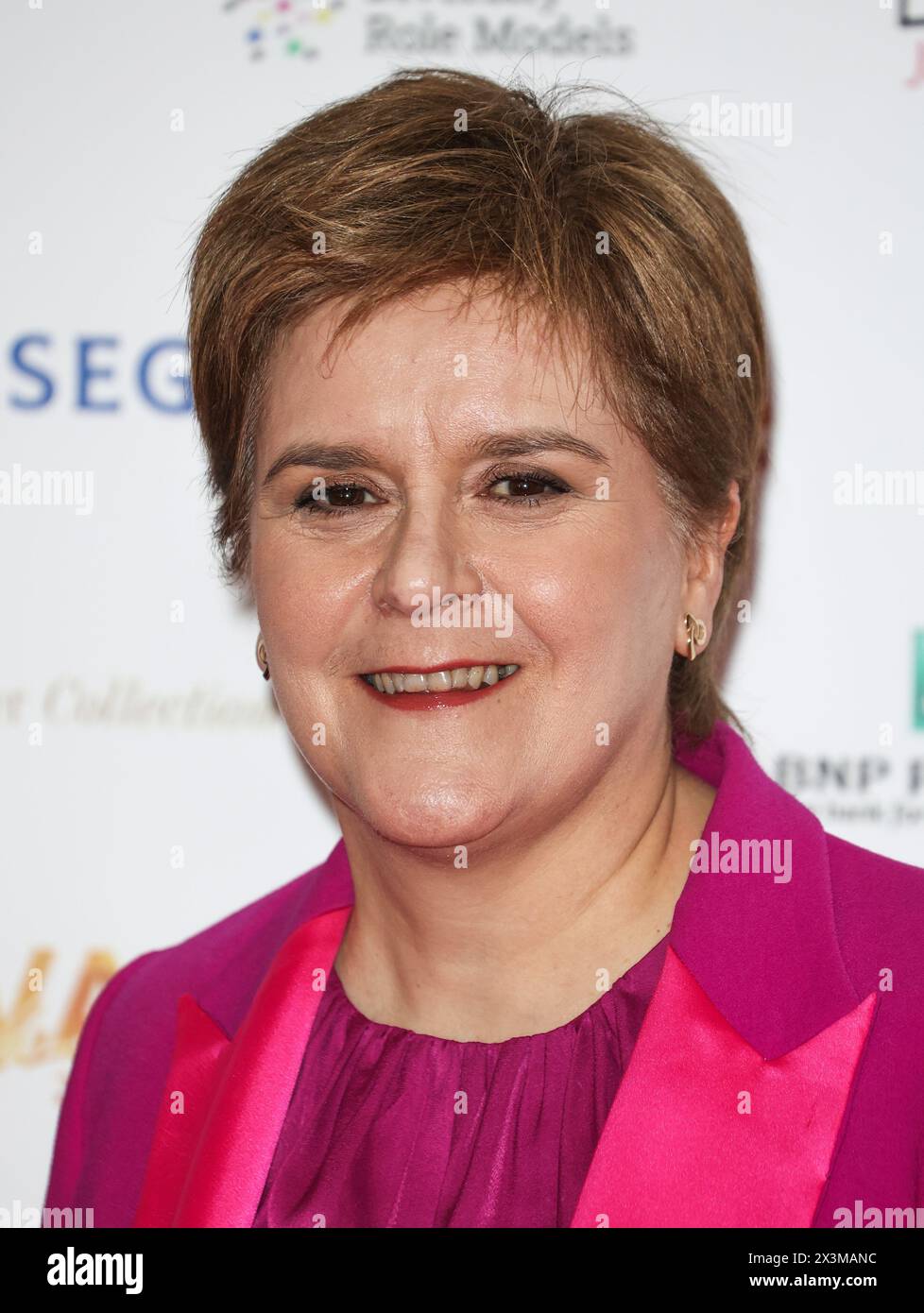 London, UK. 26th Apr, 2024. Nicola Sturgeon seen attending the DIVA ...