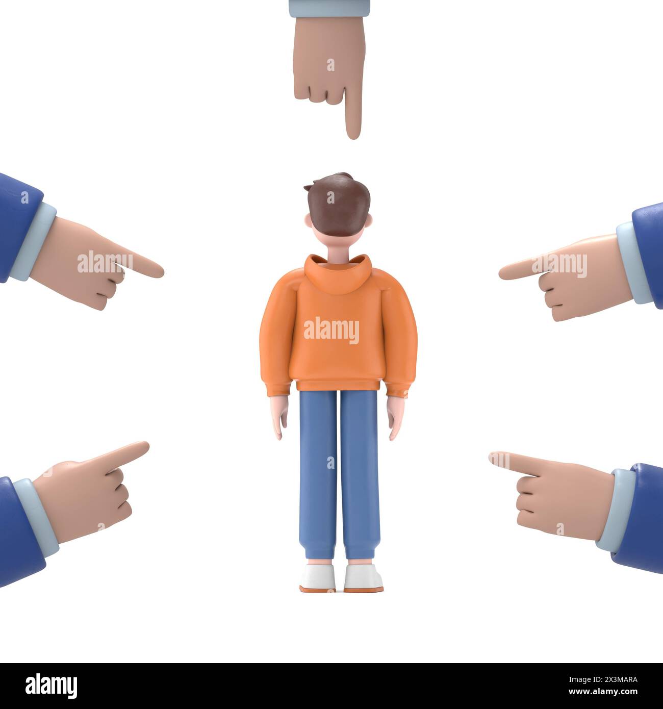 Fingers pointing blame blaming hi-res stock photography and images - Alamy