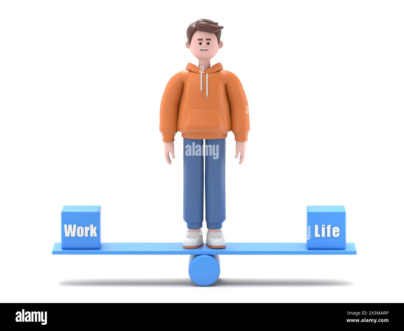 3d person balance scale hi-res stock photography and images - Alamy