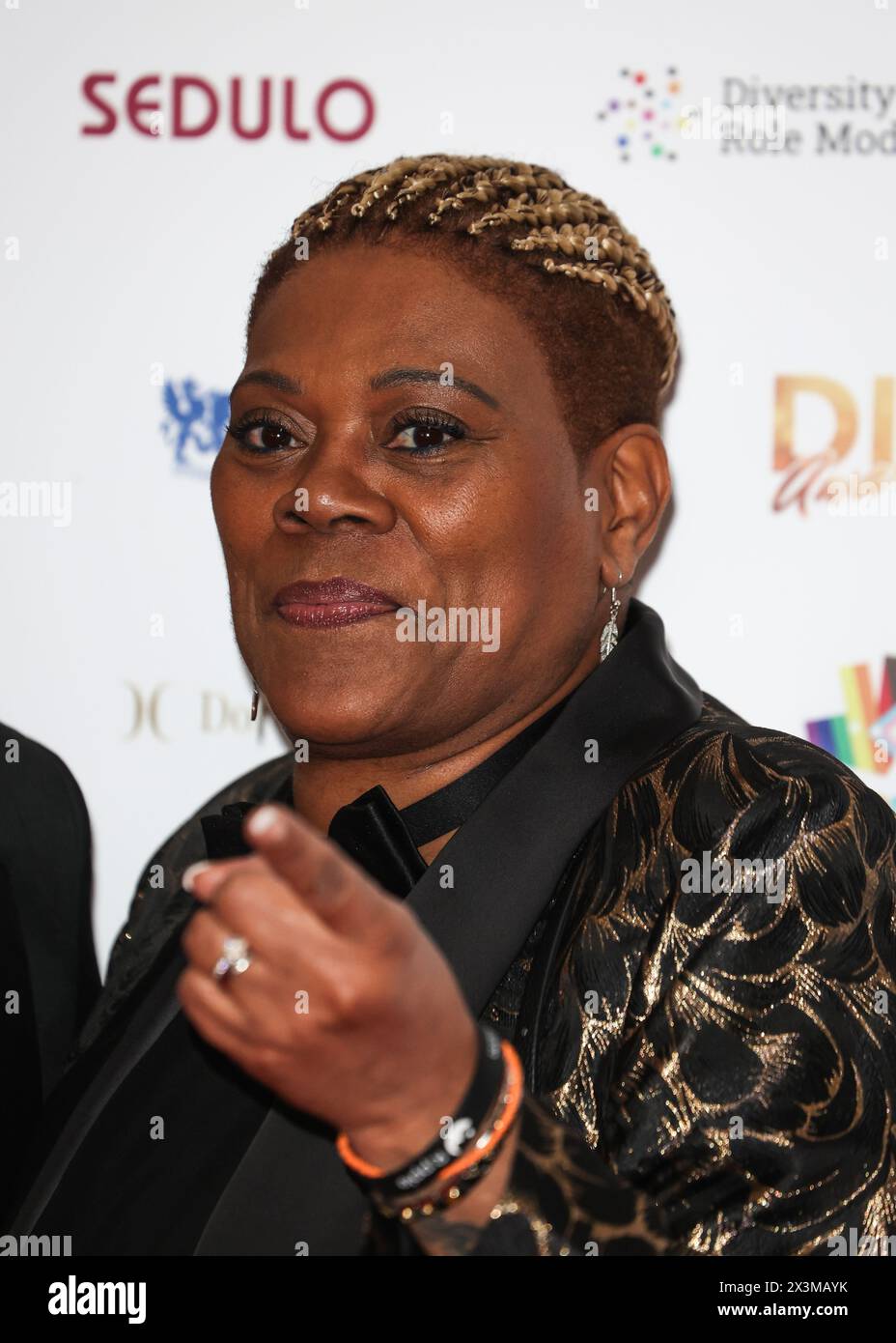 London, UK. 26th Apr, 2024. Fay Greaves seen attending the DIVA Awards ...