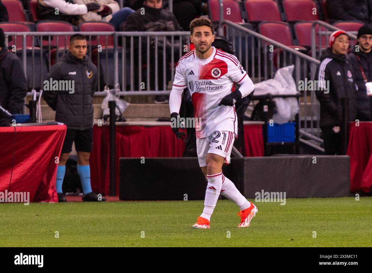 Toronto On Canada April 20 2024 Jack Panayotou 22 Midfielder Of