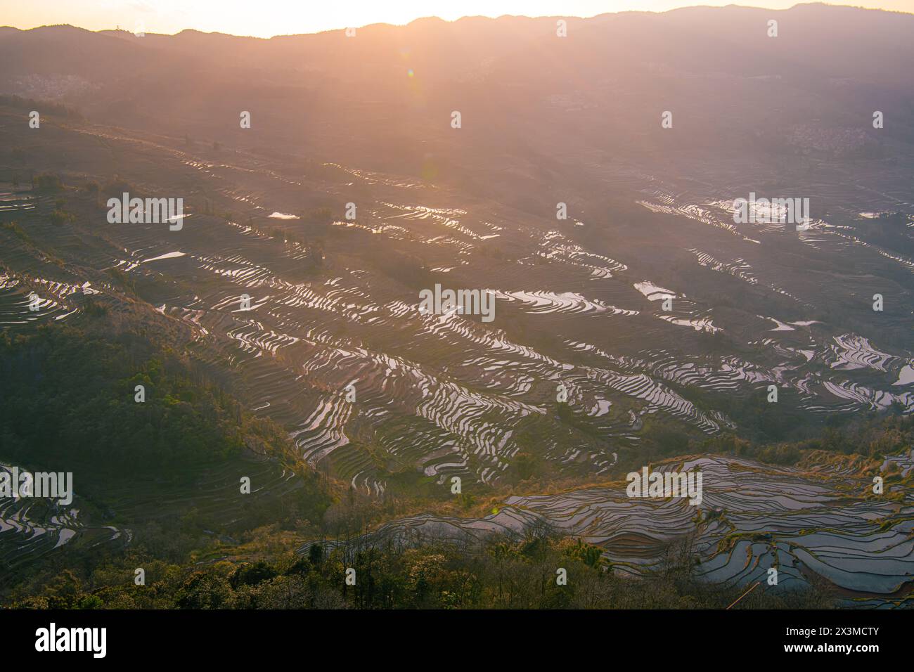 Sunset at Bada Viewpoint, one of the most famous viewpoints to admire ...