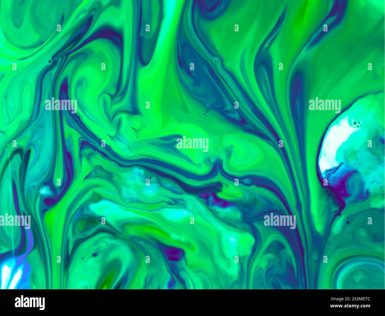 liquid paints in slow blending flow. vector abstraction of liquid ...