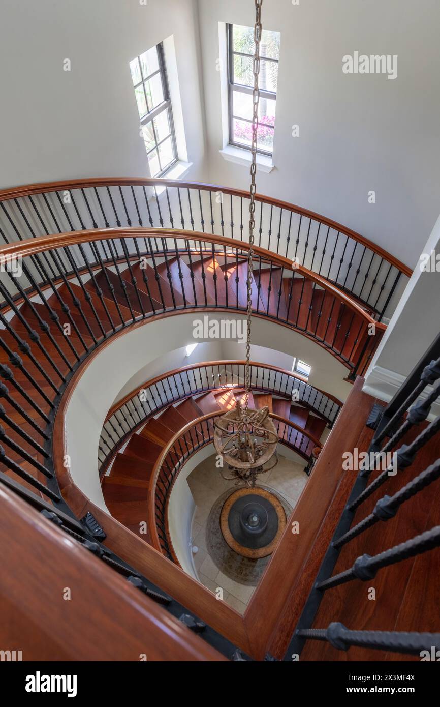 Abstract image spiral staircase hi-res stock photography and images - Alamy