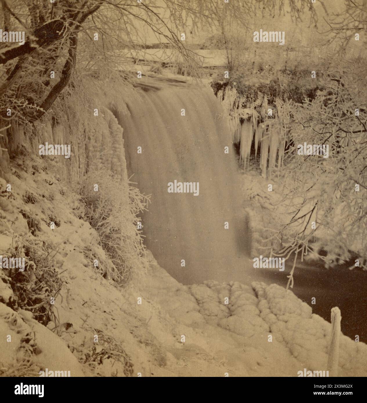 Minnehaha Falls in Minneapolis, MN - Pub. by Charles A. Zimmerman in ...