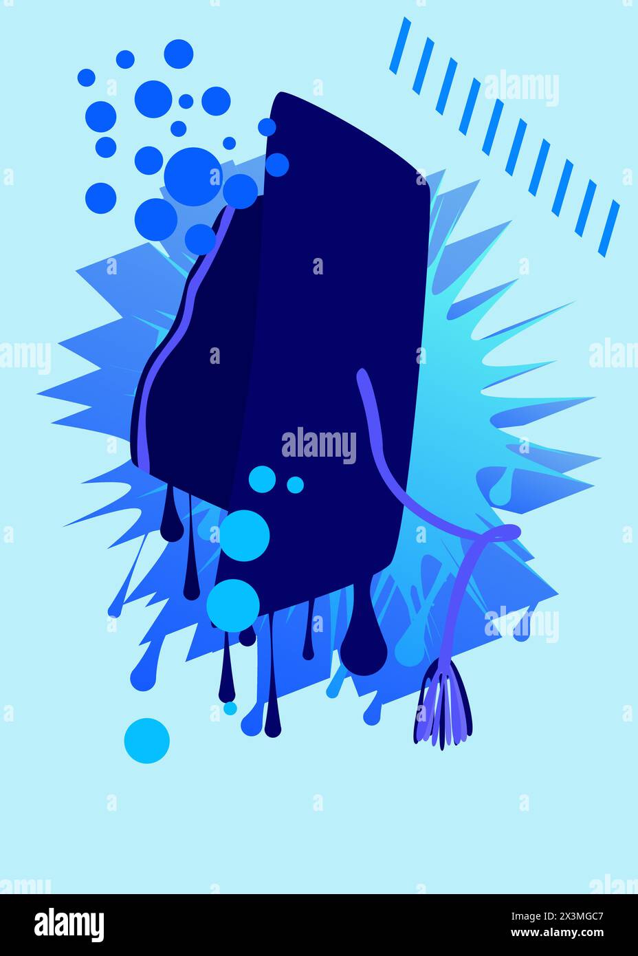 Graduation cap graffiti. Abstract modern street art decoration ...