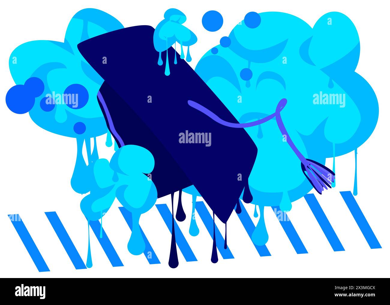 University painting Cut Out Stock Images & Pictures - Alamy