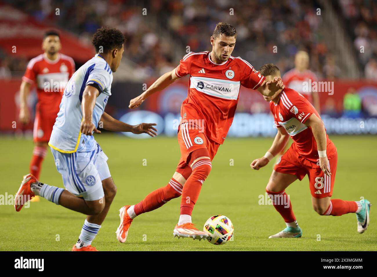 Chicago, USA, 26 April 2024. Major League Soccer (MLS) Chicago Fire FC ...