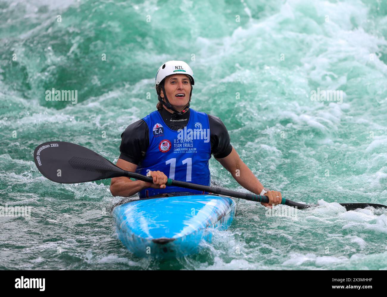 Lane. 27th Apr, 2024. Luuka Jones competes in the US Olympic Team ...