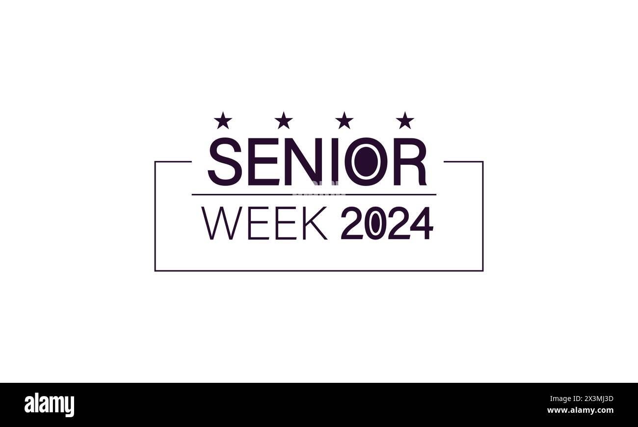 Fashionable Senior Week 2024 Typography Design Stock Vector Image & Art ...